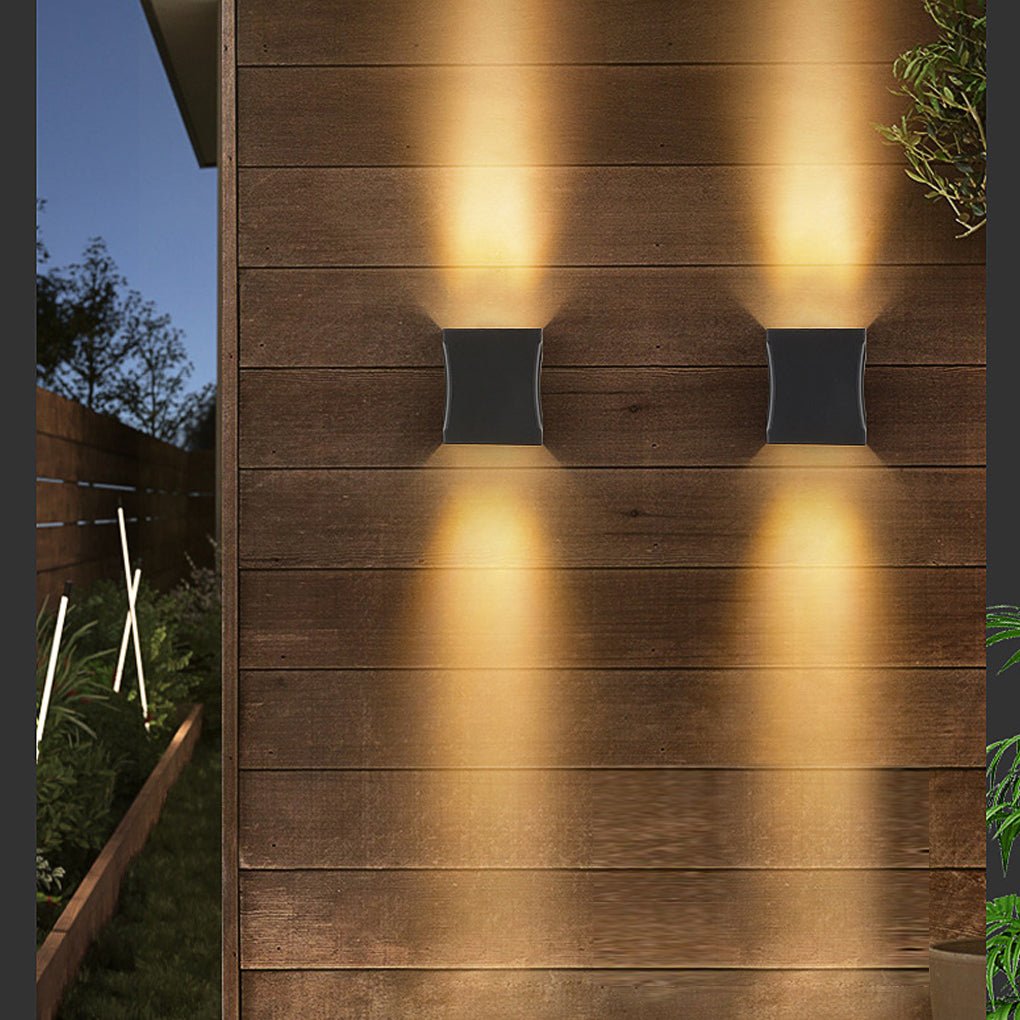 Modern LED Up and Down Outdoor Wall Lamp – Getitt